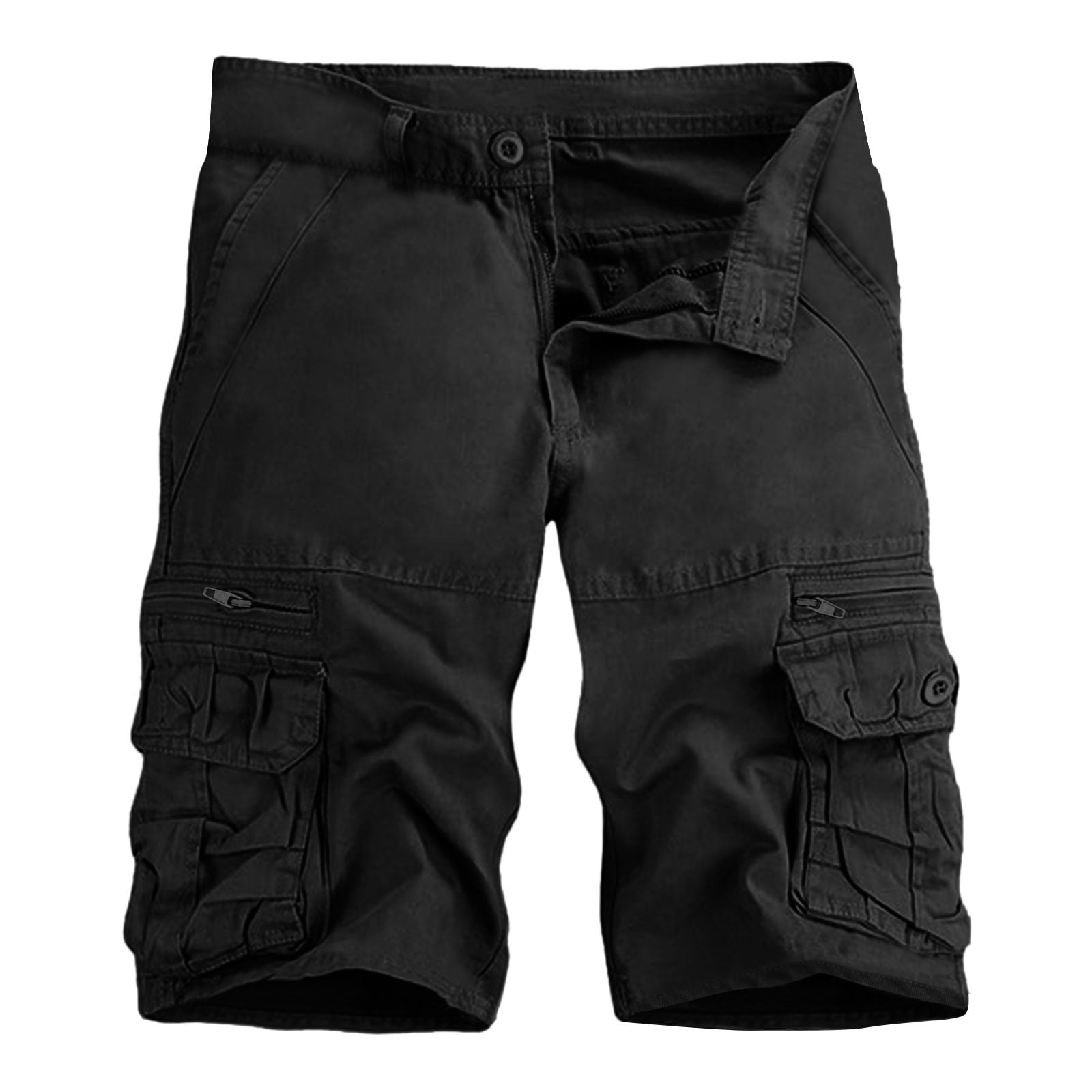 Mens Cargo Shorts Relaxed Fit Summer Outdoor Beach Short Pants Stretch ...