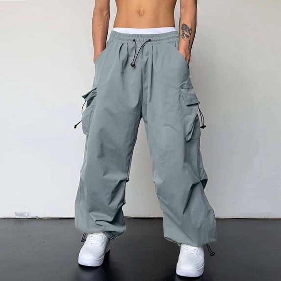 Mens Cargo Sweatpants Relaxed Fit Straight Leg Cargo Work Pants Men's ...