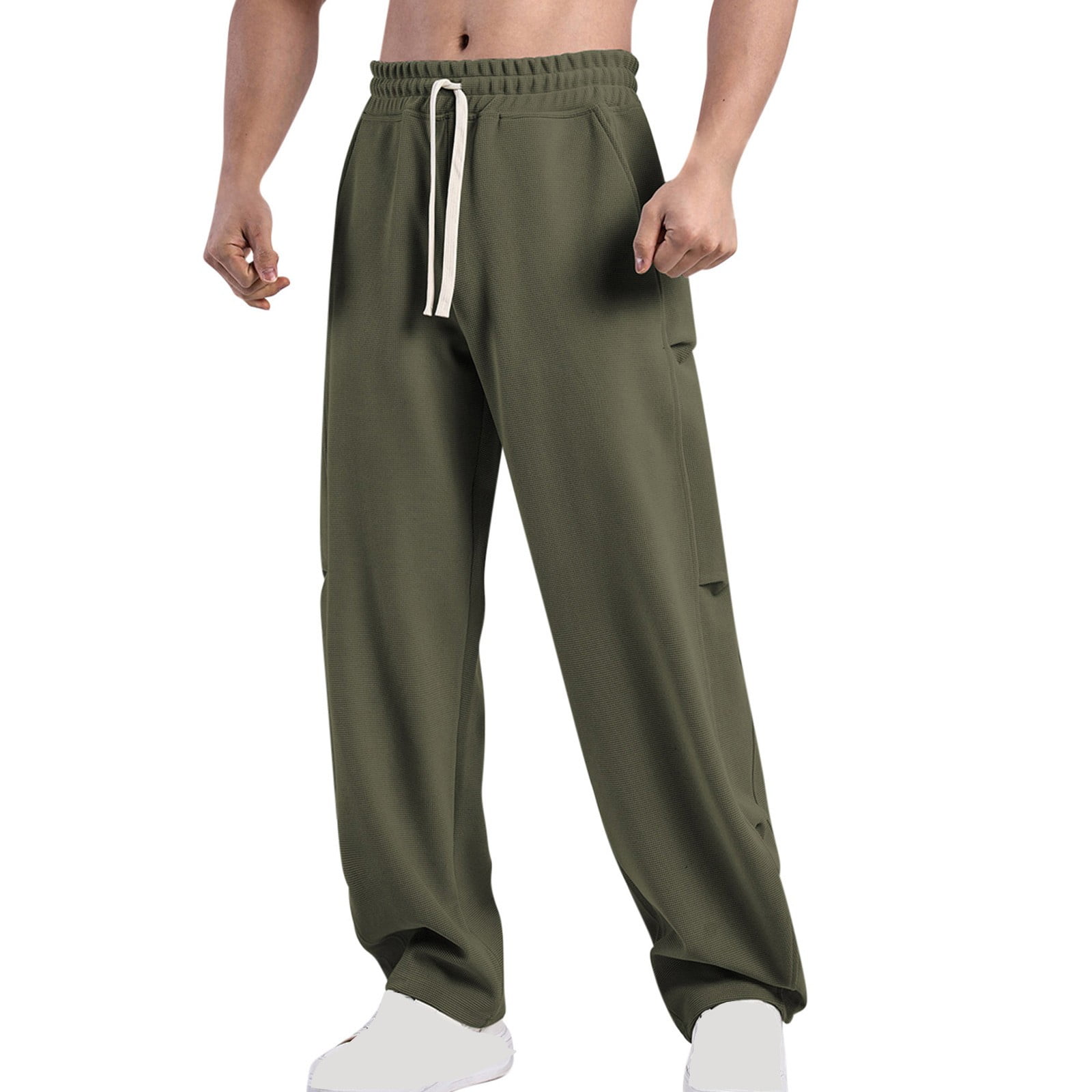 Mens Cargocotton Men's Lightweight Sweatpants Uncuffed Sweatpants Men ...