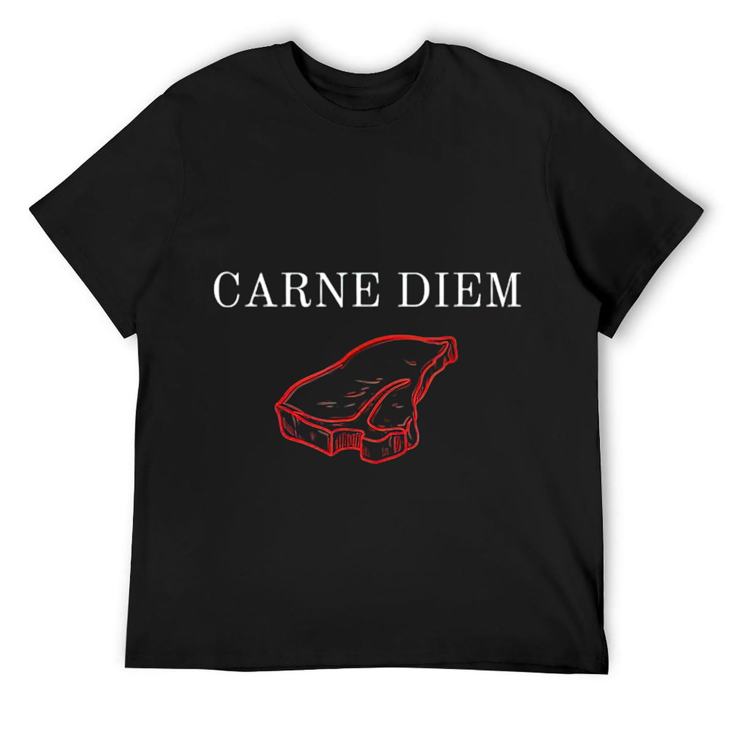 Mens Carne Diem Design Latin Meme FOR THE FAN OF MEAT & BBQ! T-Shirt ...