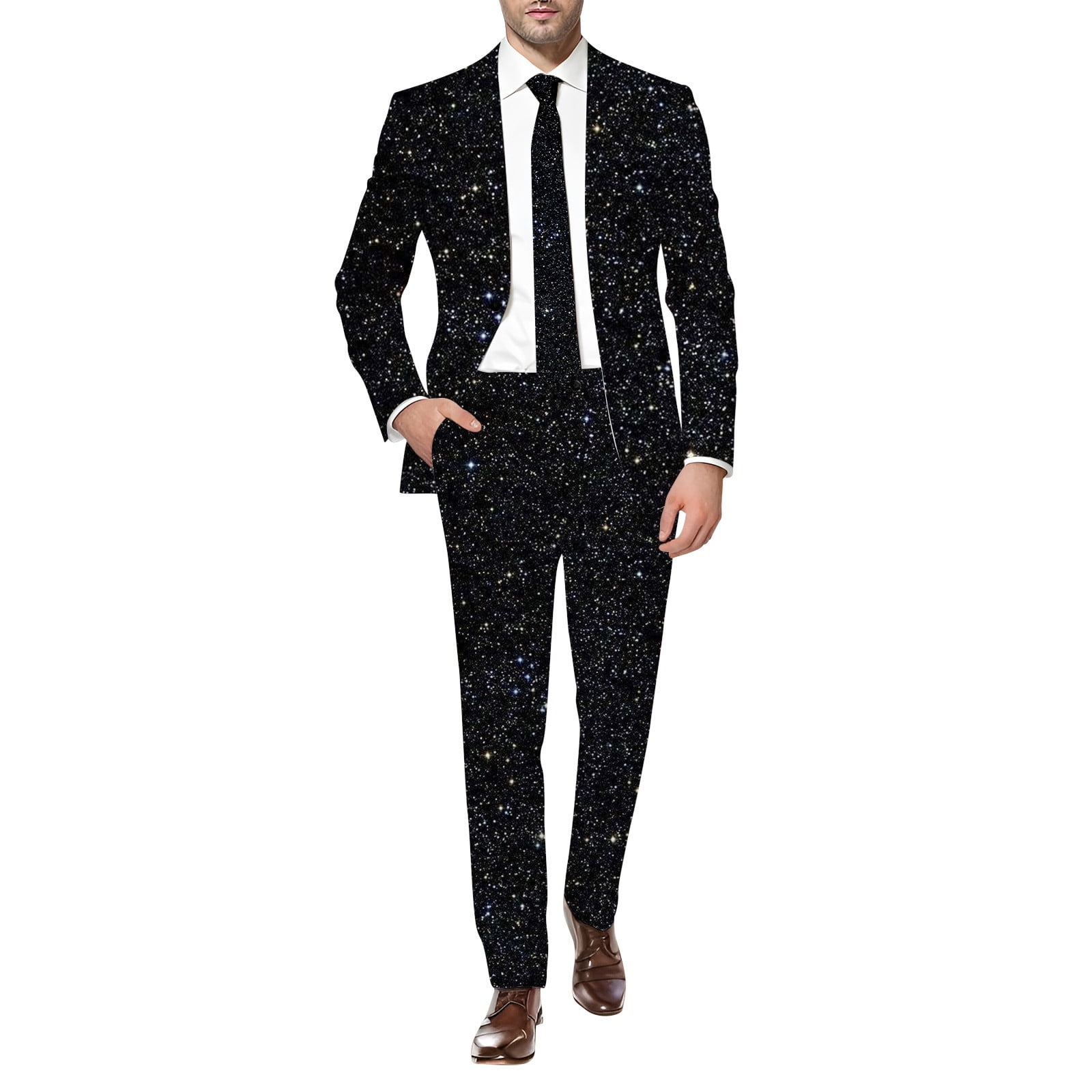 Mens Carnival Festival 3D Digital Printed Lightweight Business Suit Set ...