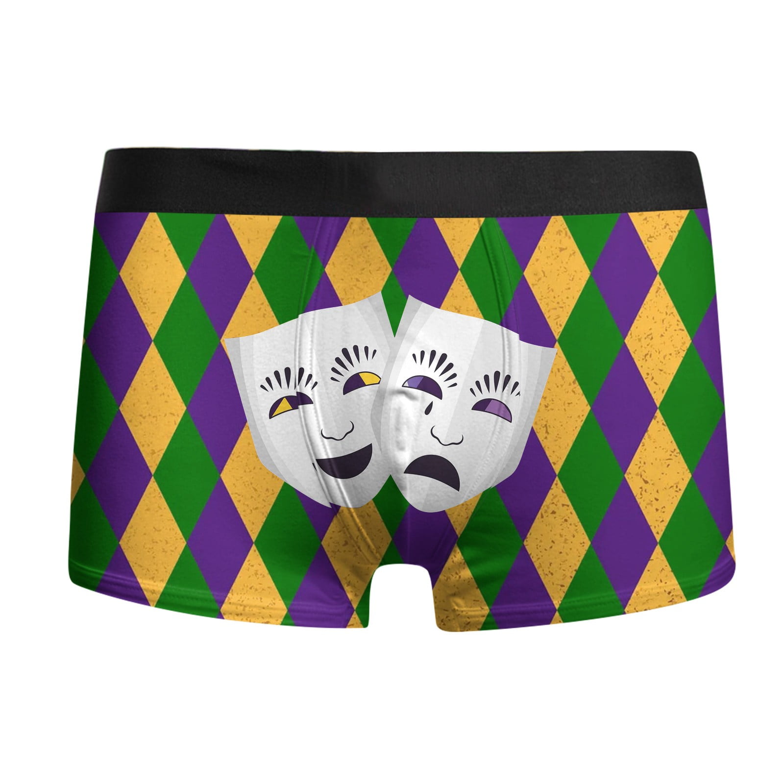 Mens Carnival Underwear Breathable Trend Novel Digital 3d Printed Boxers Underwear