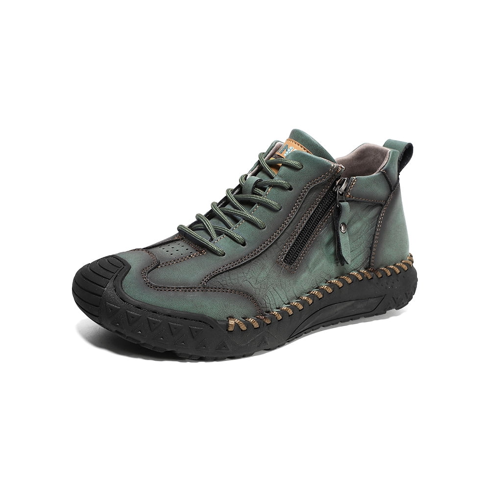 Mens Casual Boots Lightweight Comfortable Outdoor Walking Boots Vintage ...