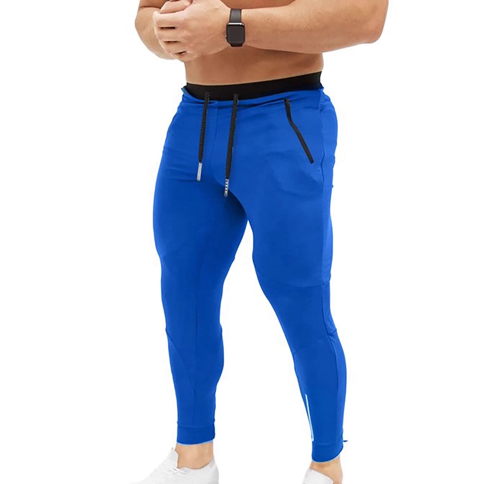 Mens Casual Jog Pants Men Splicing Printed Overalls Pocket Sport Work