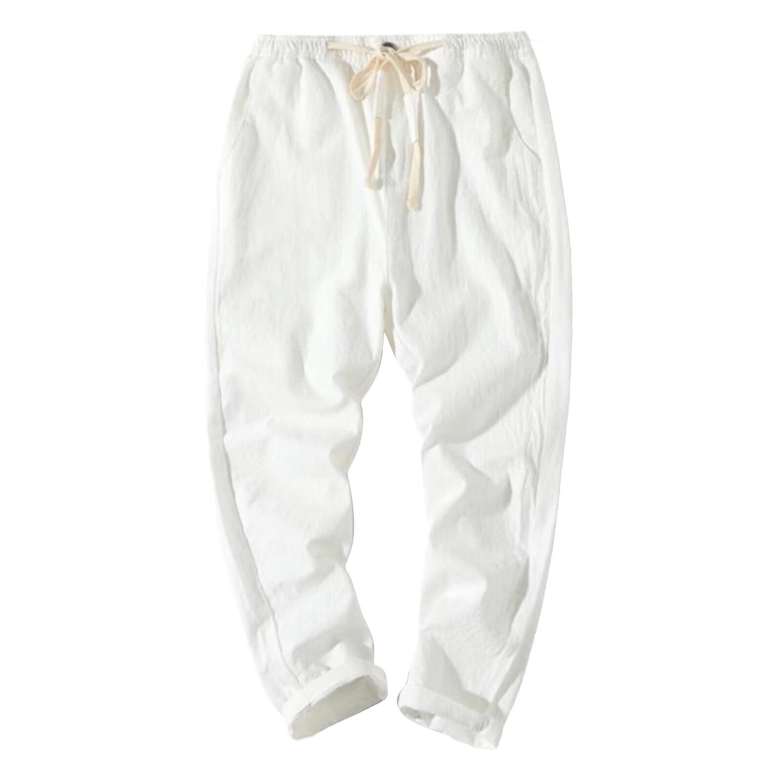 Mens Casual Pants Men'S Loose Straight Cotton Bloomers Summer Casual ...