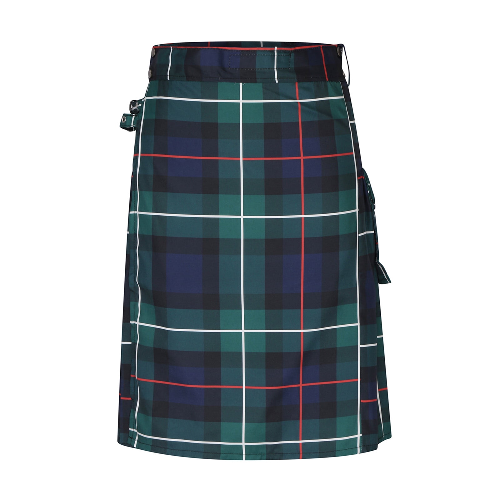 Mens Casual Plaid Scottish Kilt Traditional Highland Tartan Utility ...