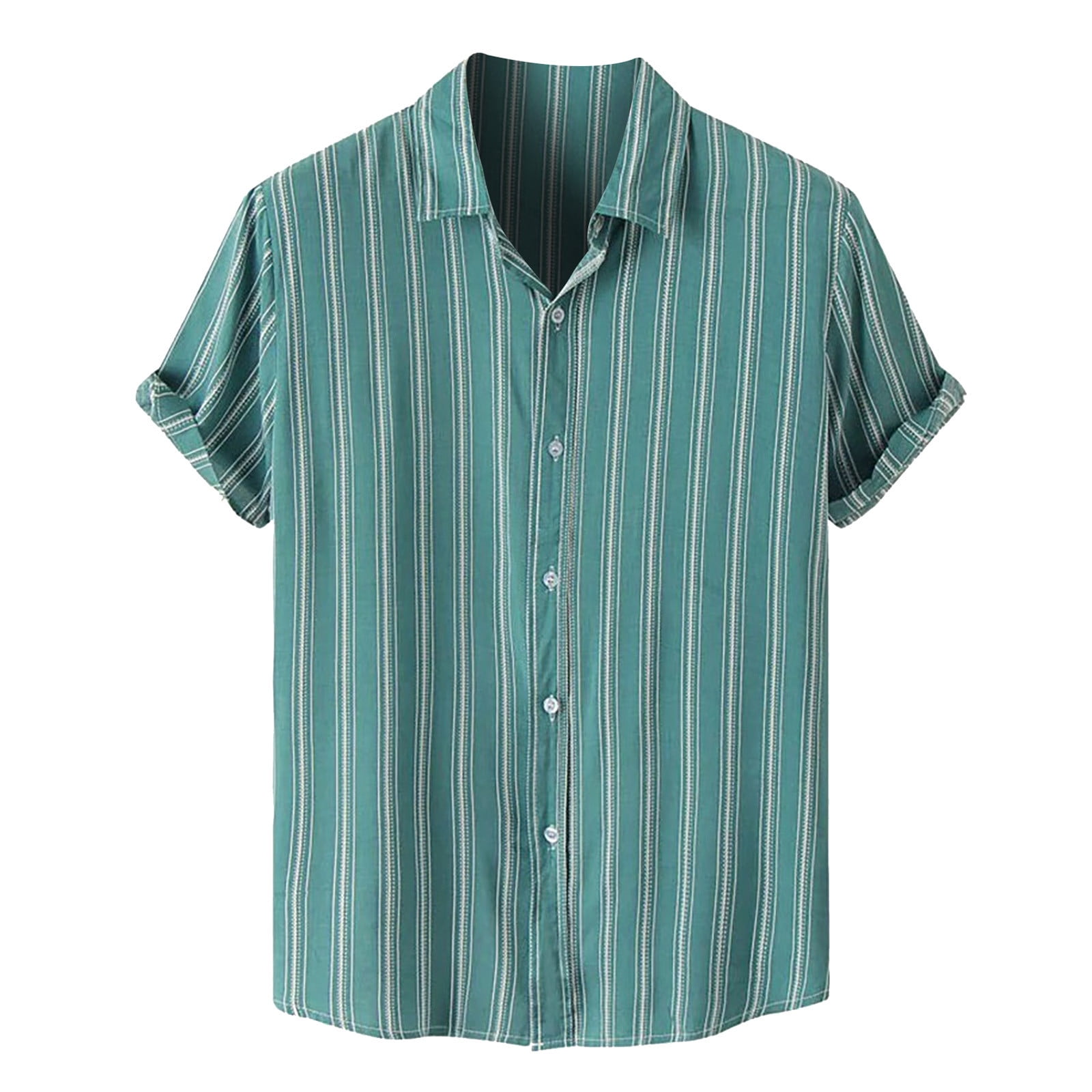Mens Casual Shirts Short Sleeve Button Down Beach Shirts Tropical