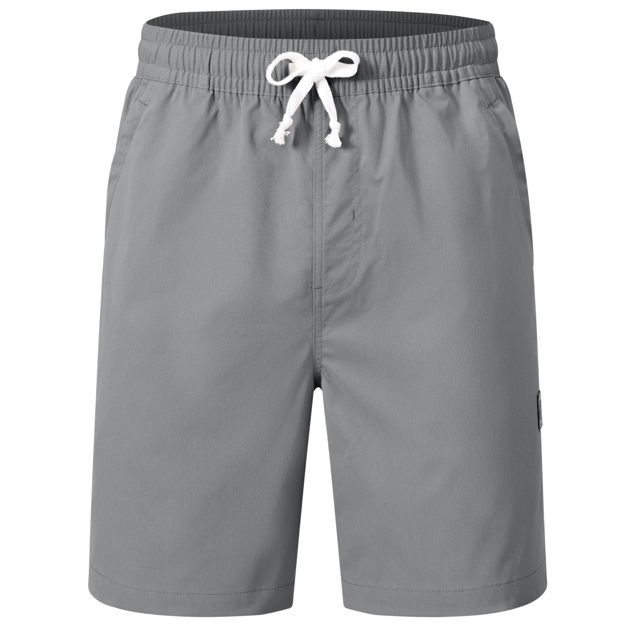 Mens Casual Shorts Cotton Drawstring Summer Beach Stretch Twill Chino ...