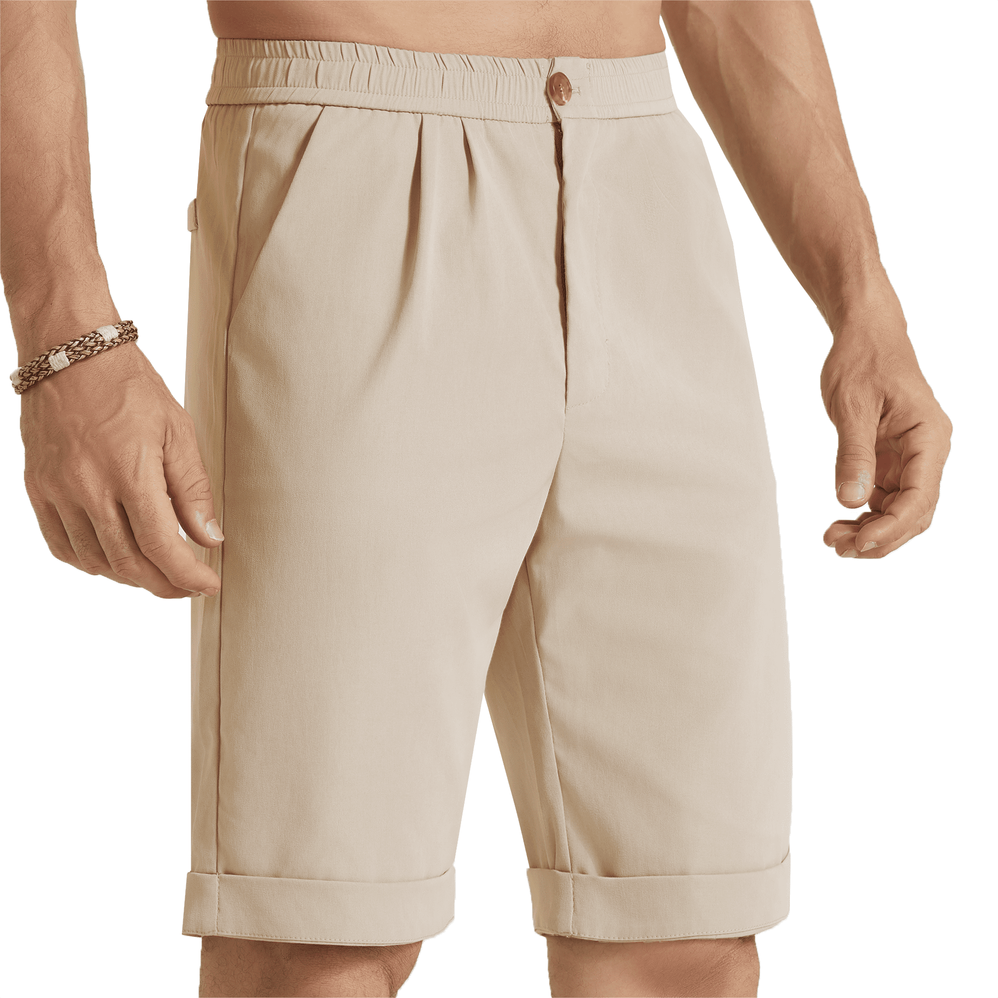 Mens Casual Shorts Drawstring Shorts Men Elastic Waist Shorts with ...