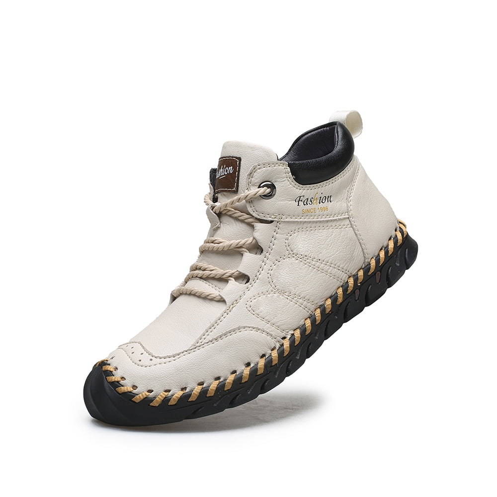 Mens Casual Work Boots Lightweight Slip Resistant Breathable Walking ...