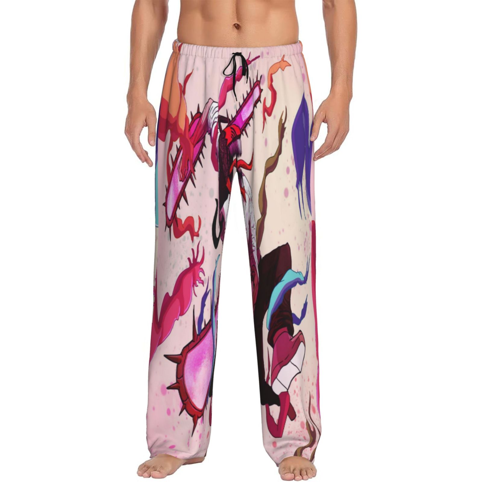 Mens Chai-Nsa,w Anime Men Pajama Pants Soft Lightweight Pajama Pants ...