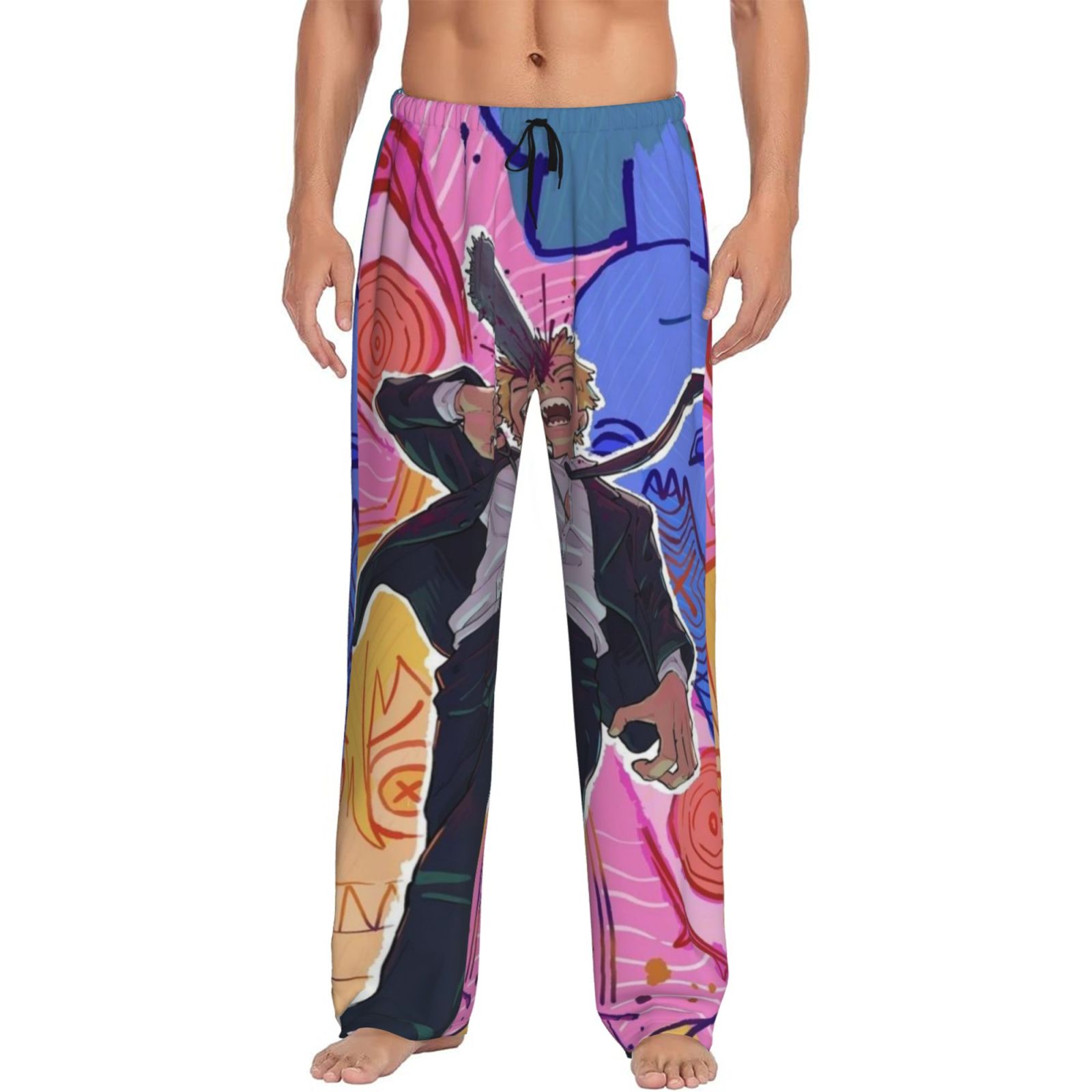Mens Chai-Nsa,w Anime Men Pajama Pants Soft Lightweight Pajama Pants ...