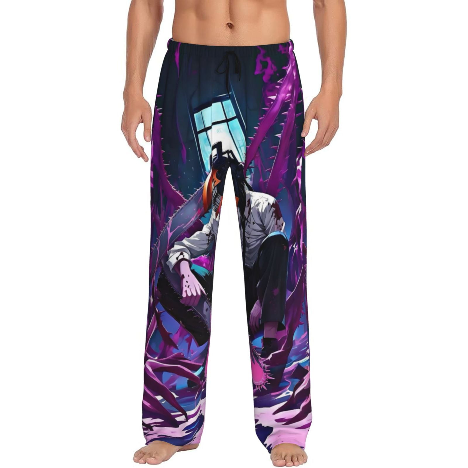 Mens Chai-Nsa,w Anime Men Pajama Pants Soft Lightweight Pajama Pants ...