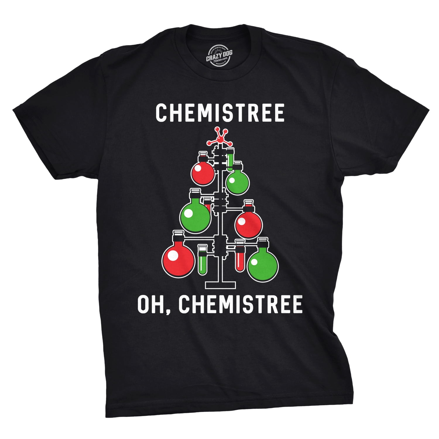 Mens Chemistree T shirt Funny Chemistry Science Christmas Nerdy Graphic ...