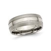 Mens Chisel 7mm Comfort Fit Titanium Polished Wedding Band Ring with ...