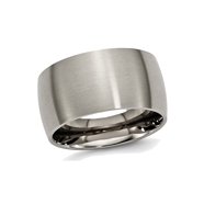Mens Chisel 7mm Comfort Fit Titanium Polished Wedding Band Ring with ...