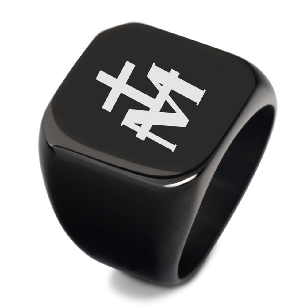 Mens Christ Cross Mother of Jesus Signet Ring Virgin Mary Maria ...