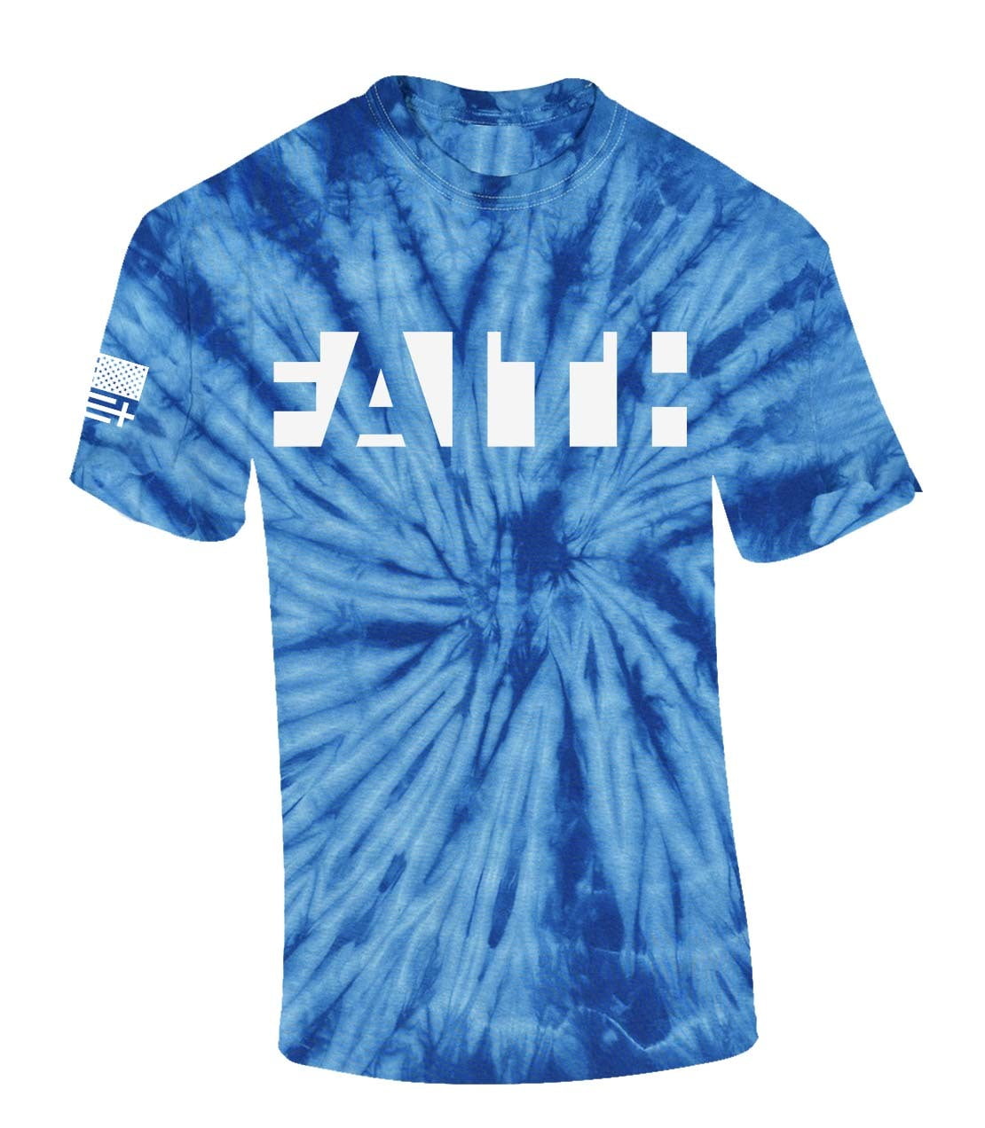 Mens Christian Faith Jesus Christ American Flag Short Sleeve T-shirt ...
