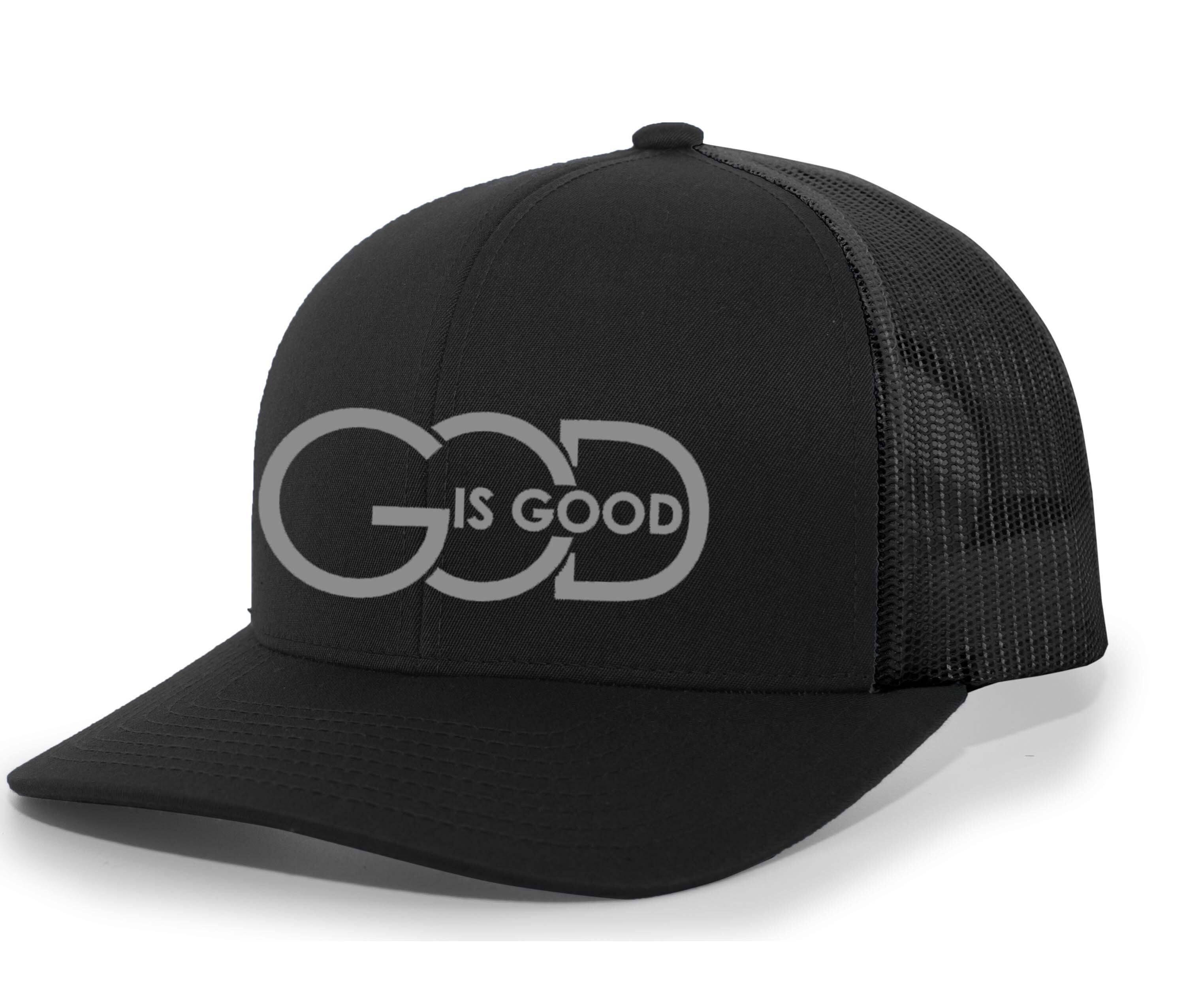 Mens Christian Hat God is Good Mens Christian Mesh Back Trucker Hat ...