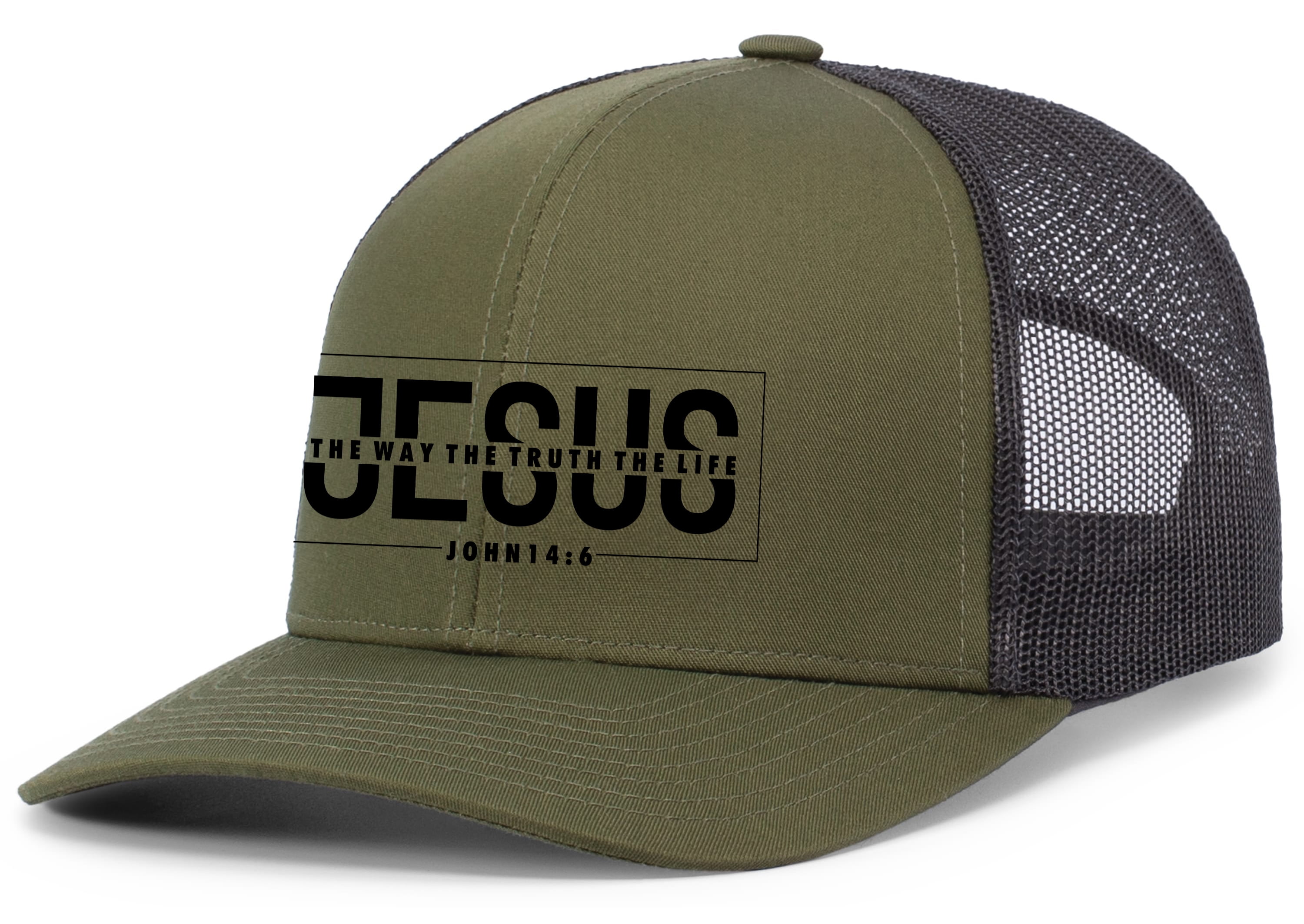 Mens Christian Hat Jesus The Way The Truth The John 14:6 Christ Faith ...