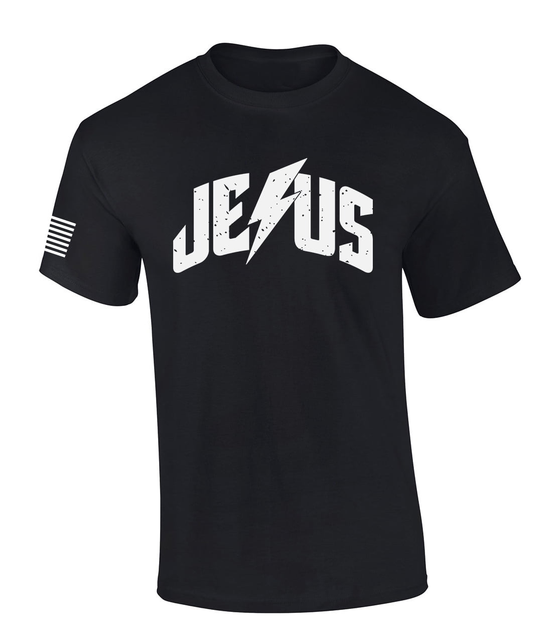 Mens Christian Shirt Jesus Christ Lightning Bolt Short Sleeve T-shirt ...