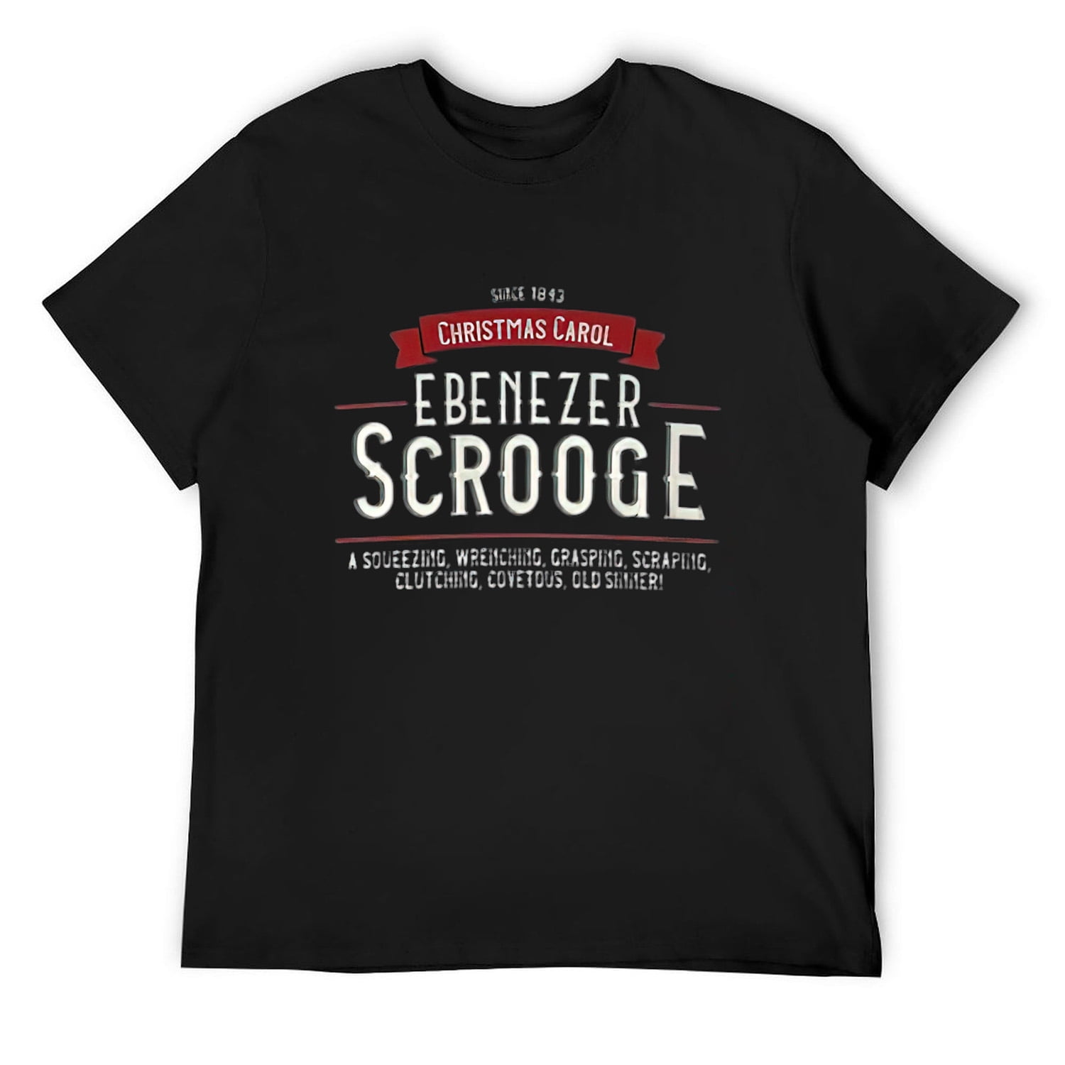 Mens Christmas Carol, Ebenezer Scrooge, Holiday Design, Tradition T ...