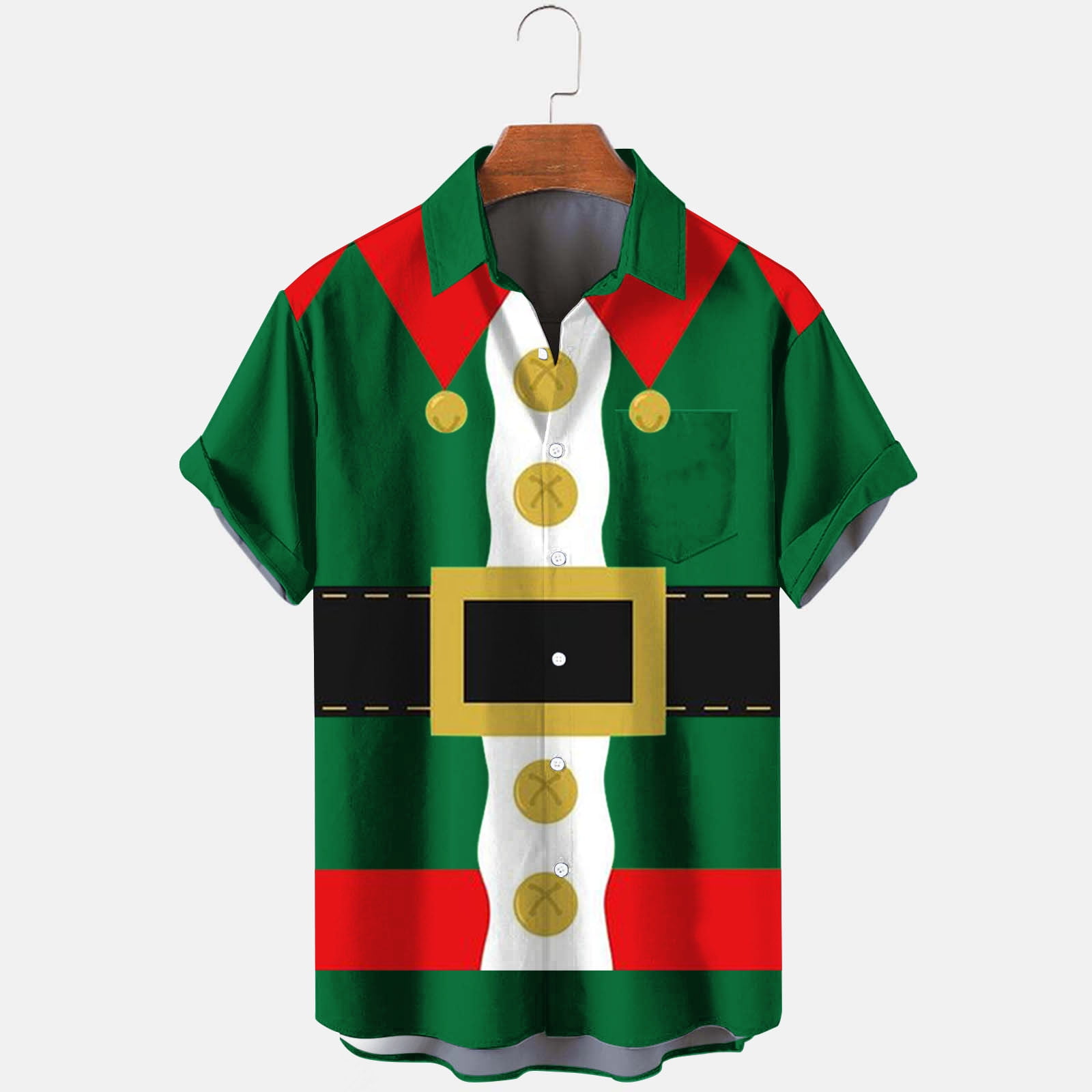 Mens Christmas Hawaiian Shirts,Merry Christmas Shirt for Men Funky ...