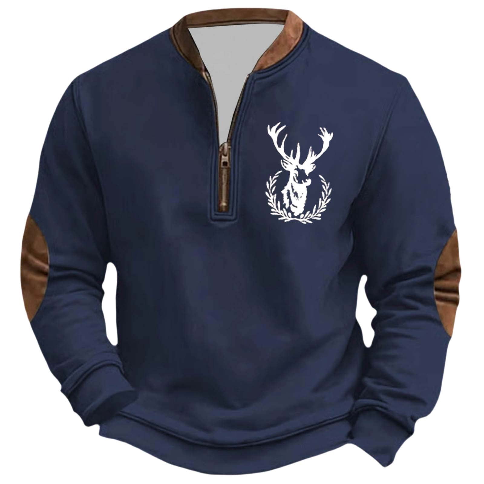 Mens Christmas Hoodless Fleece Comfortable Streetwear for Daily Outfit ...