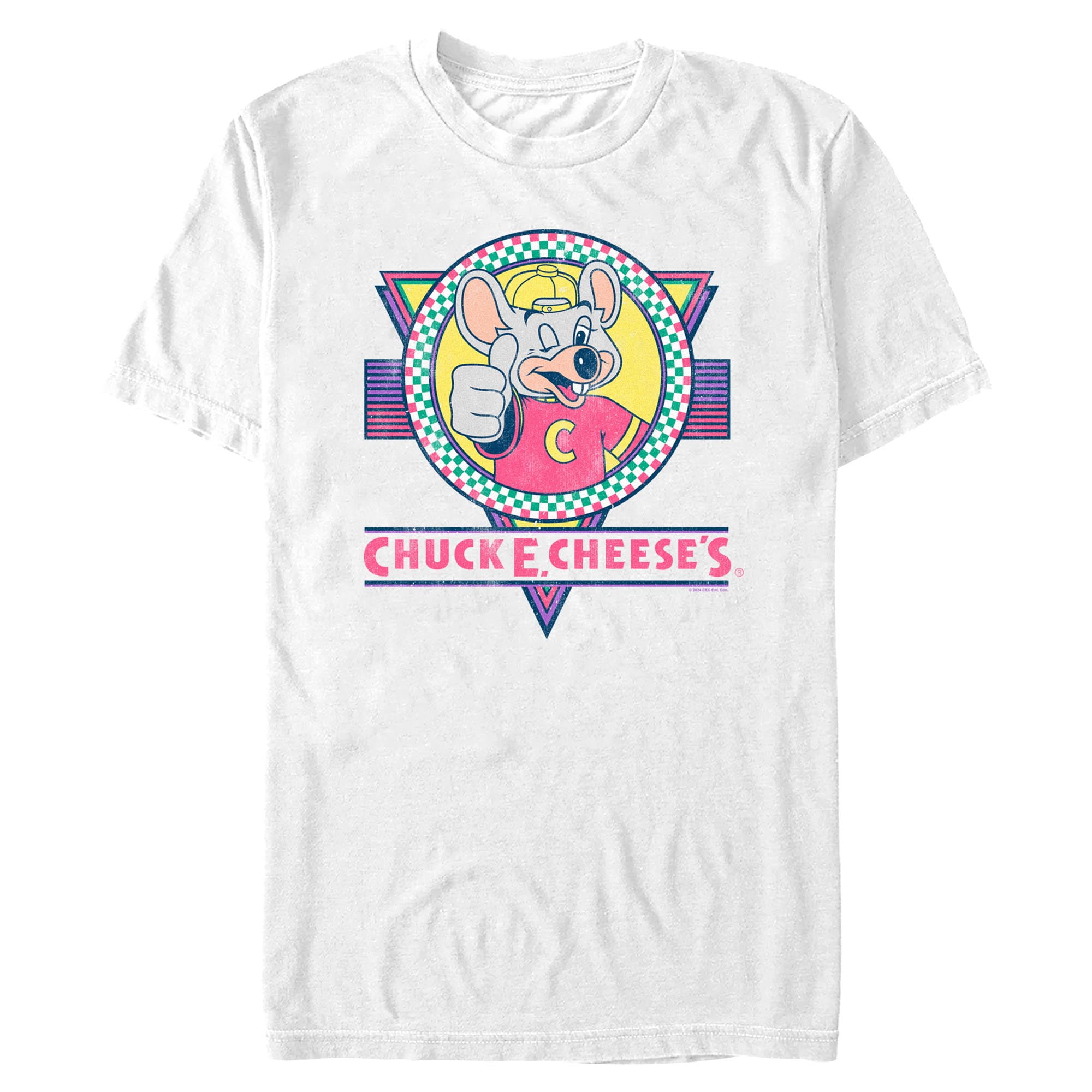 Mens Chuck E. Cheese Retro Thumbs Up T Shirt - Walmart.com