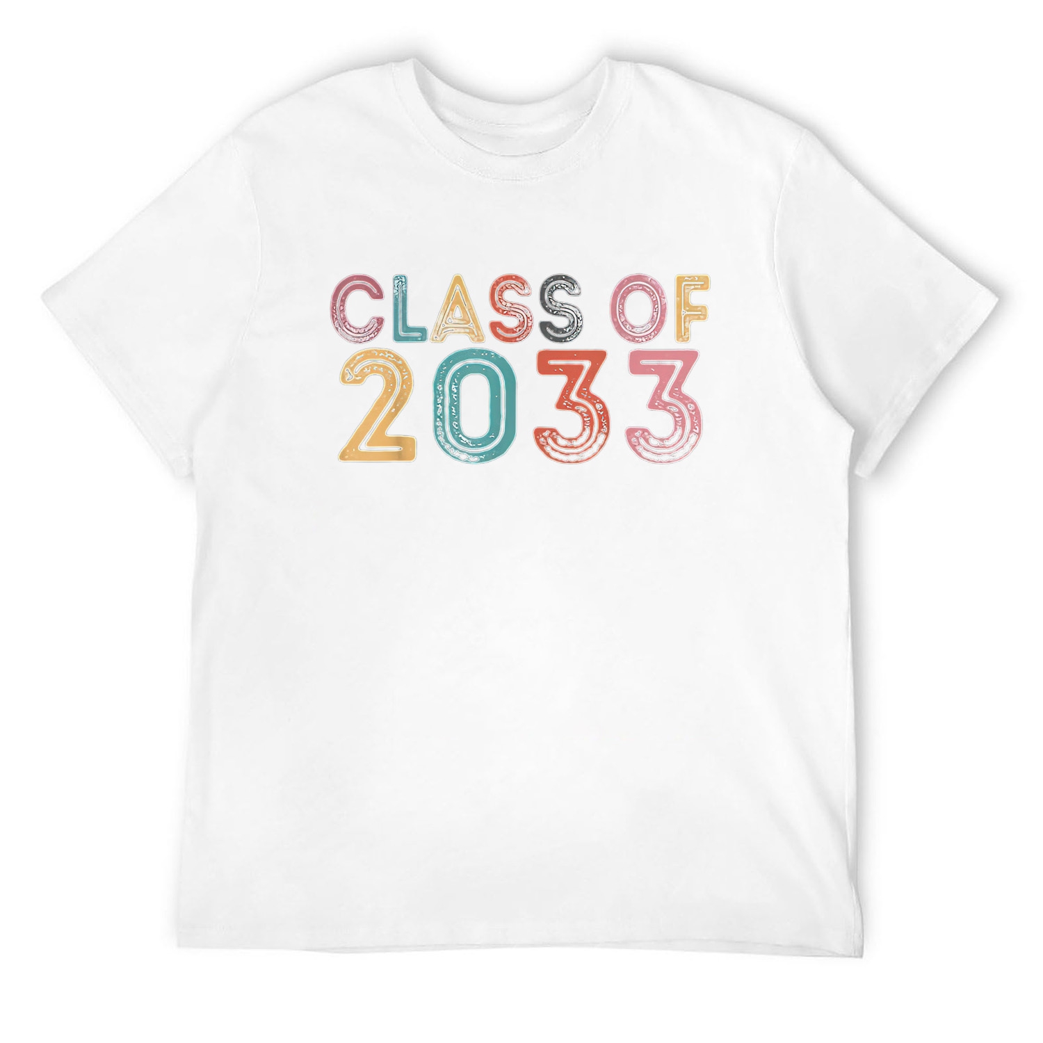 Mens Class Of 2033 Grow With Me Graduation 2033 T-Shirt Black Large ...