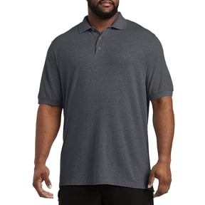 Wrangler Men's Big & Tall Cotton Pique Polo Shirt, Sizes Up to 6XL, 4XT ...