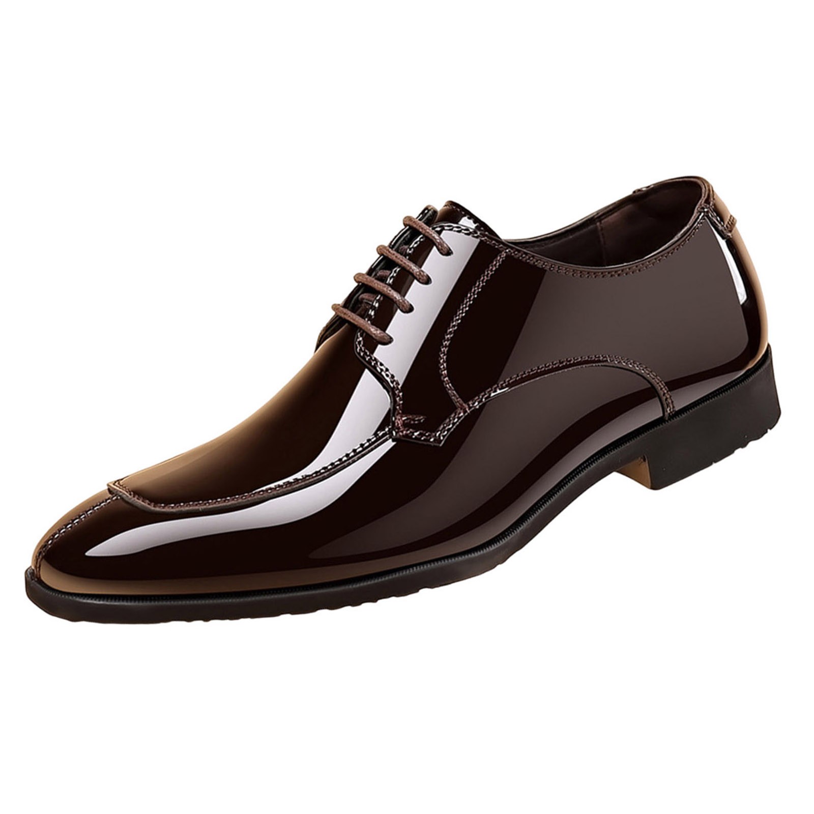 Mens Classic Formal Oxford Lace up Faux Patent Leather Shoe For Men Mens Classic Formal Oxford Lace up Faux Patent Leather Shoe For Men