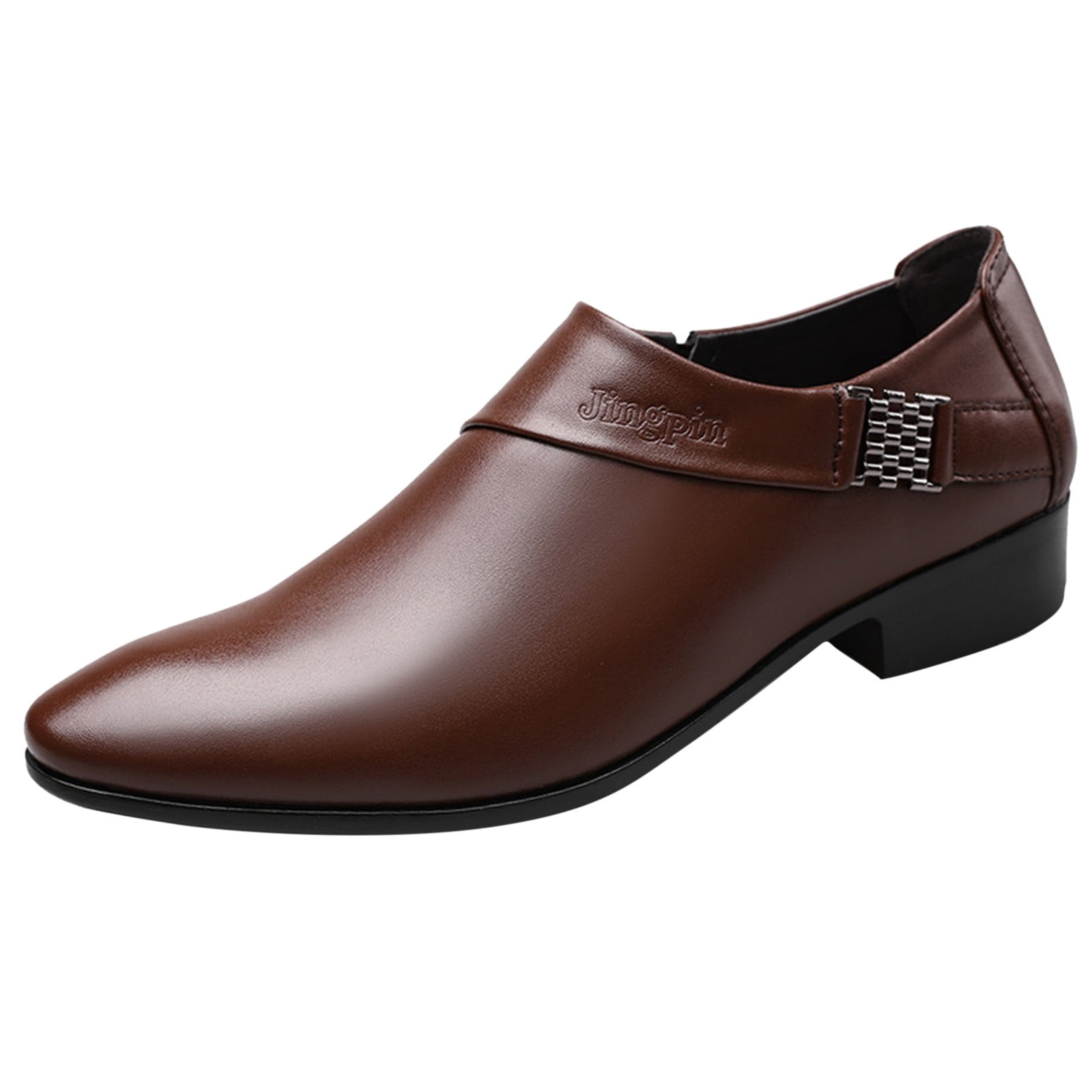 Mens Classic Formal Oxford Lace-up Faux Patent Leather Shoe for Men ...
