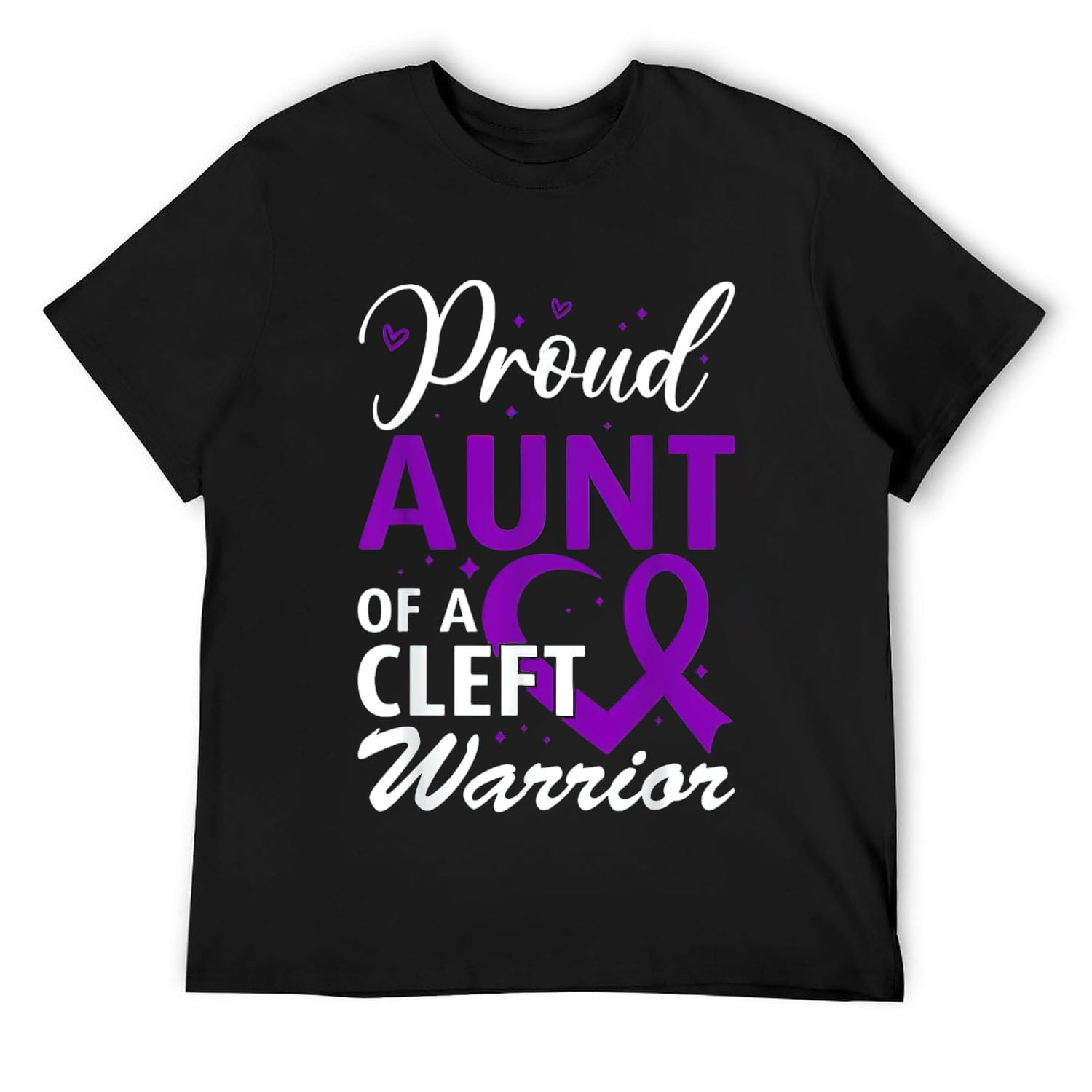 Mens Cleft & Craniofacial Awareness Proud Aunt of a Cleft Warrior T ...
