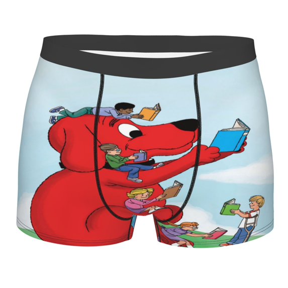 Mens Clif-ford Big Red Dog Underwear Boxer Briefs Comfort & Soft Boxer ...