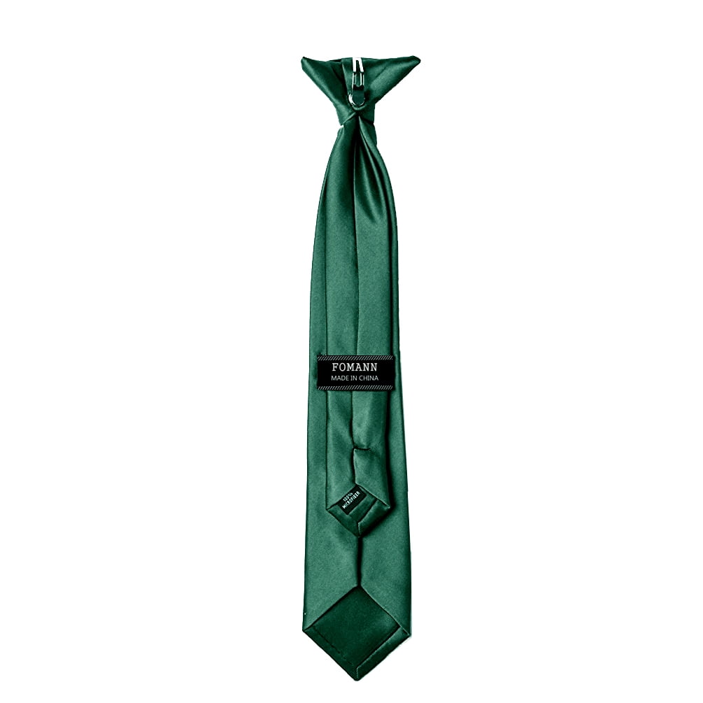 Mens Clip on Ties Solid Uniform Clip-on Neck Ties for Police and ...
