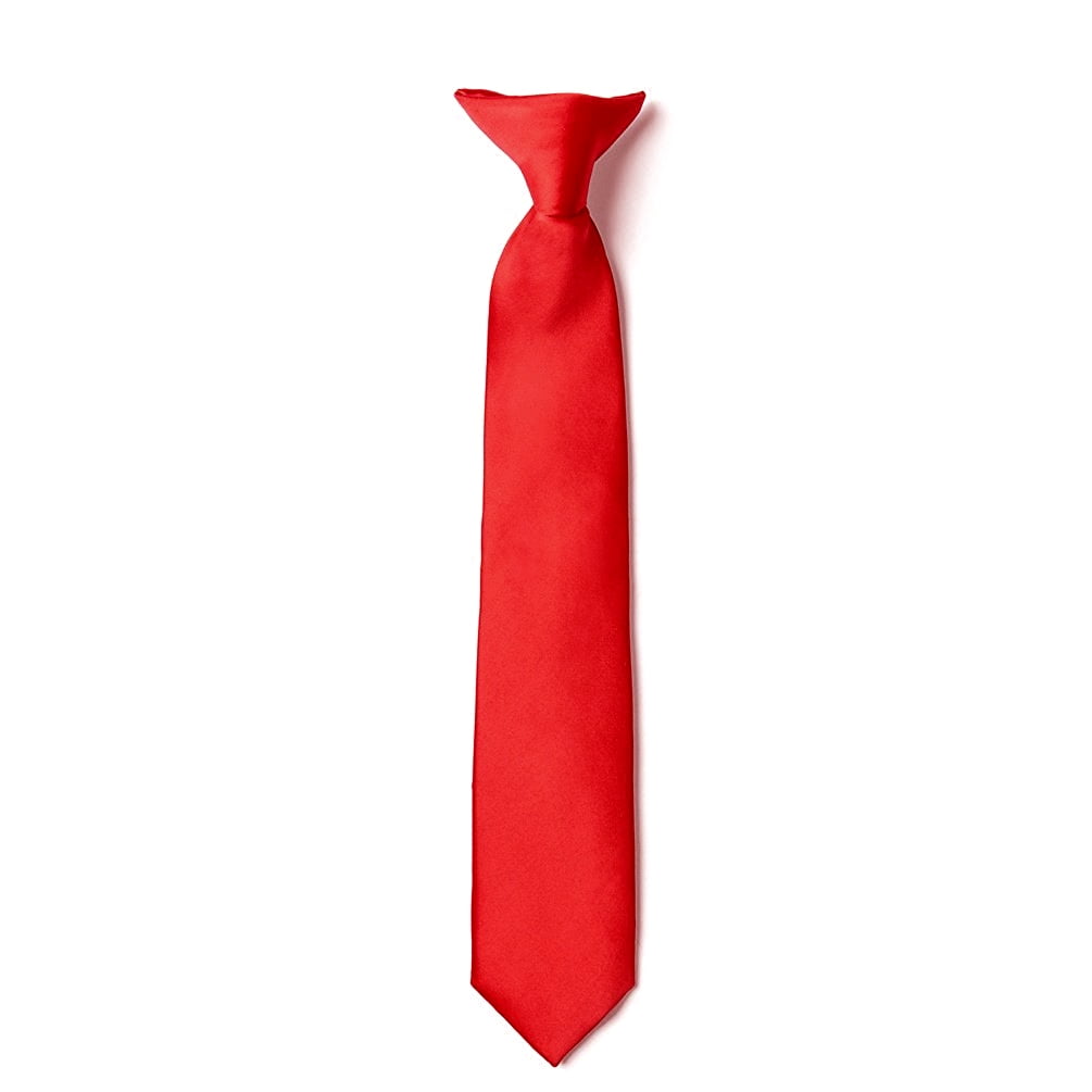 Mens Clip on Ties Solid Uniform Clip-on Neck Ties for Police and ...