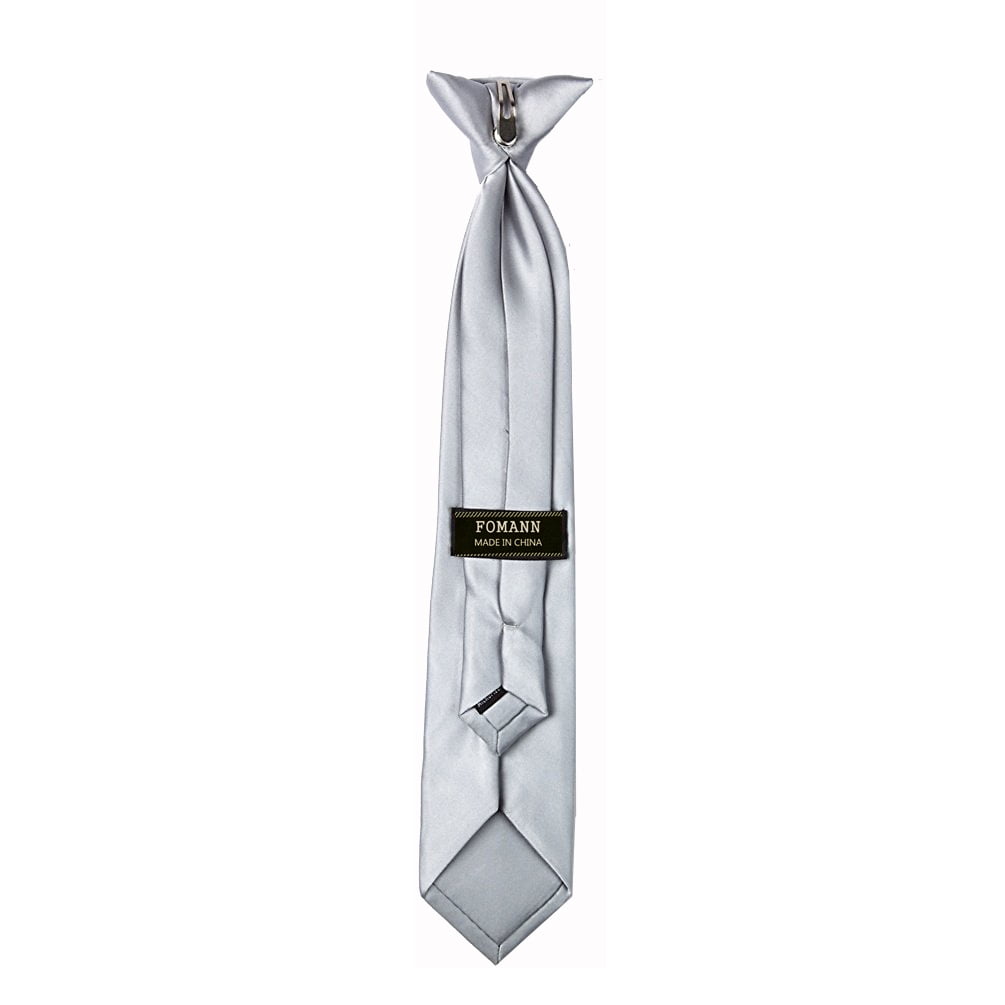 Mens Clip on Ties Solid Uniform Clip-on Neck Ties for Police and ...