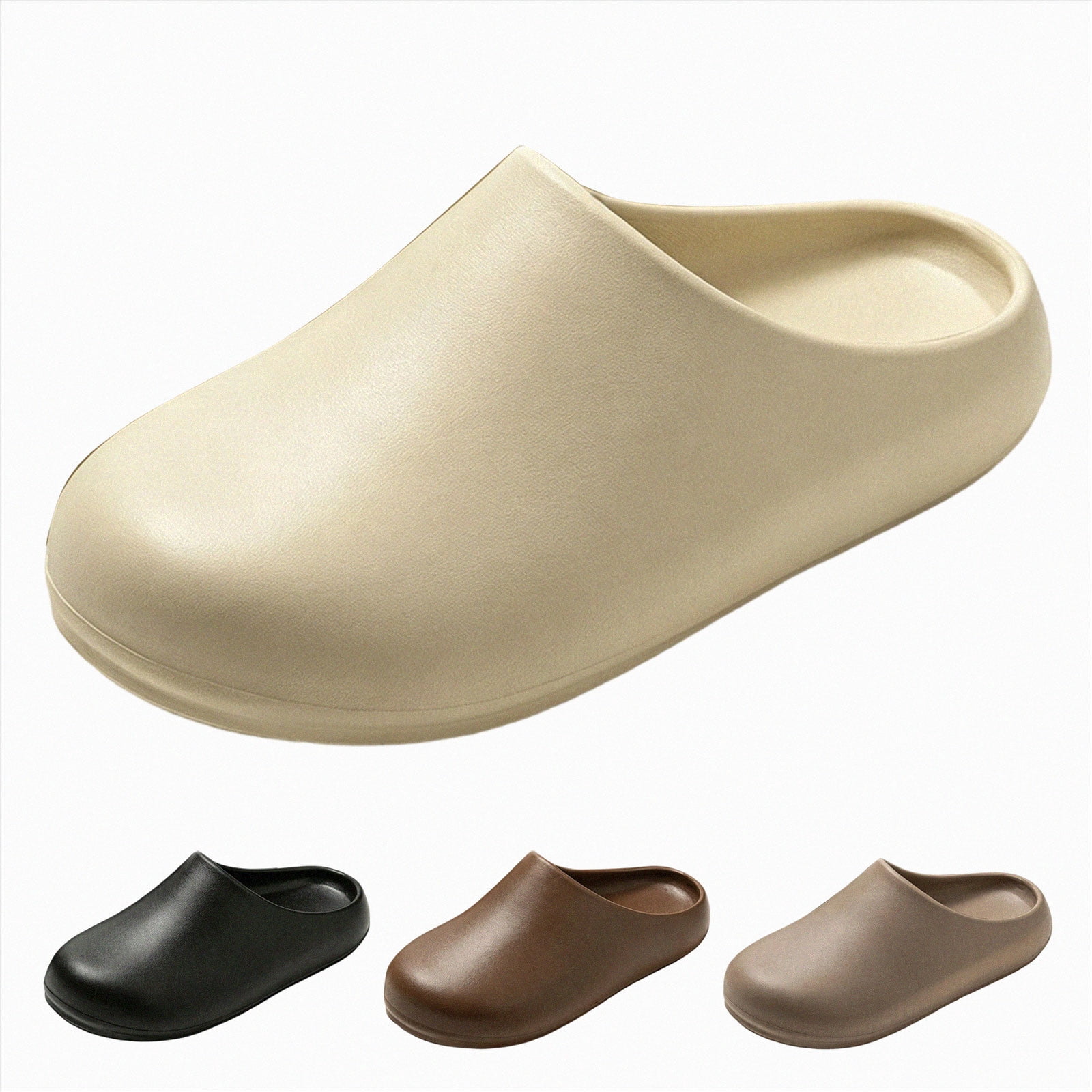 Mens Clogs Comfortable Walking Thick Cushion Sandals Sport Casual ...