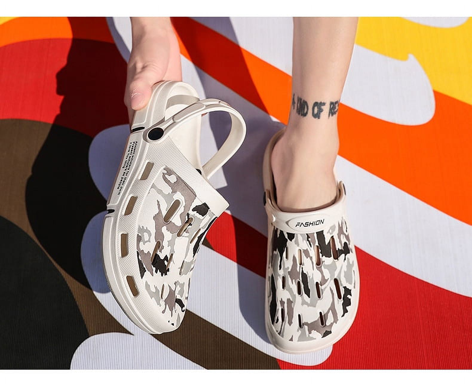 Mens Clogs Garden Shoes Beach Slippers Swimming Slip Resistant ...
