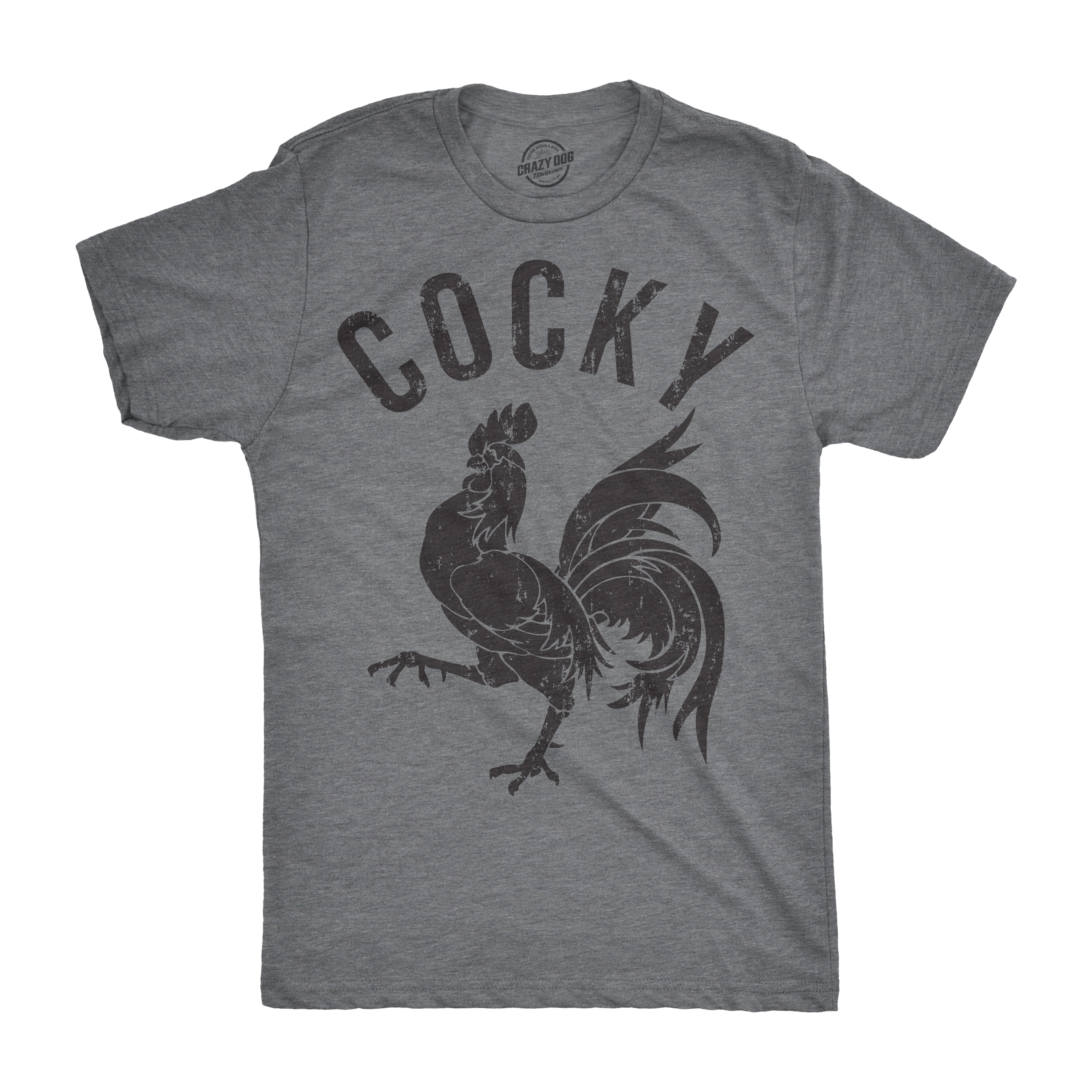 Mens Cocky T shirt Funny Sarcastic Rude Tee Hilarious Adult Humor Dad ...