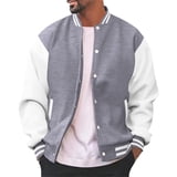 Mens College Varsity Letterman Jacket Button Baseball Highschool Bomber ...