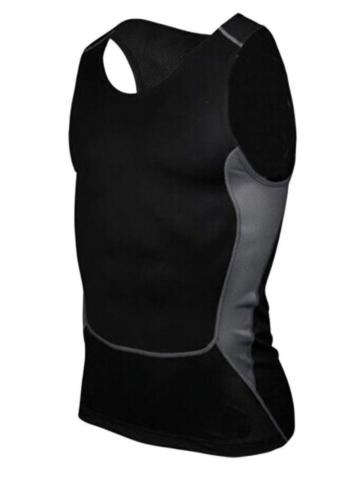Mens Compression Base Layer Tank Top Sleeveless Sports GYM Fitness T ...