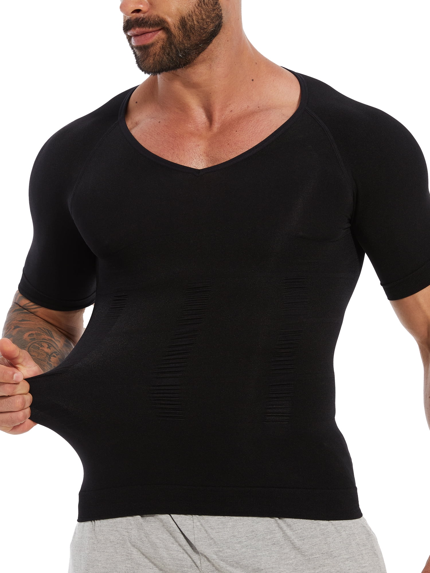 Mens Compression Shapewear Vest Slimming Undershirt Tank Top Tummy ...