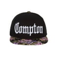 Mens Compton Hat - Los Angeles City Snapback Cap, Black/Floral ...