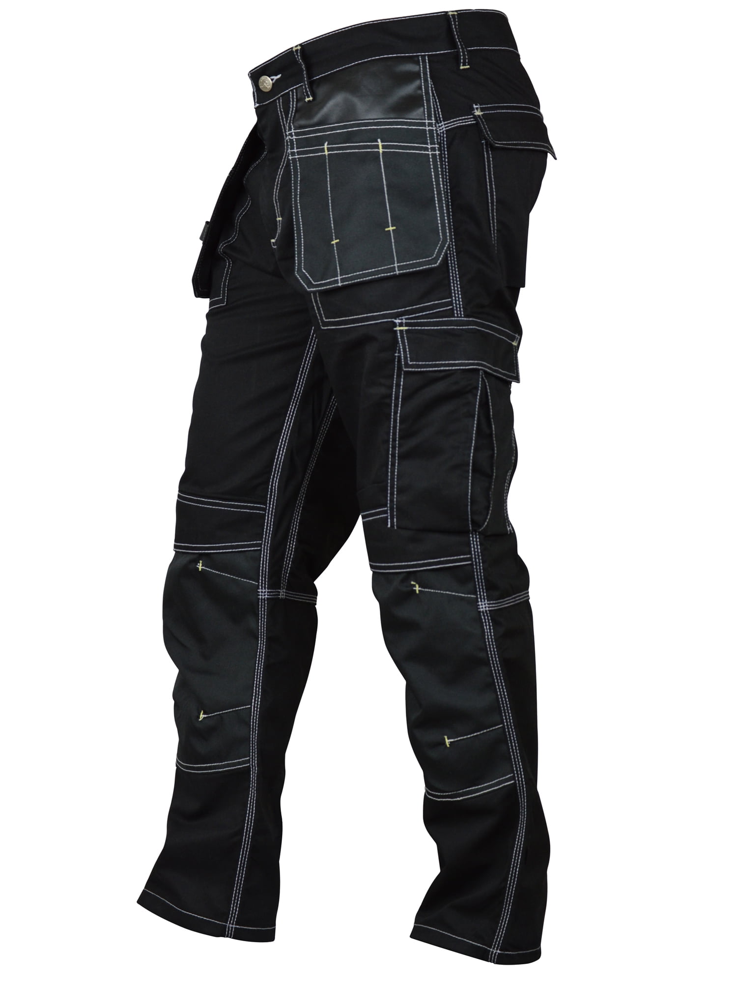 Mens Construction Pants Utility Work Heavy Duty Workwear Trousers ...