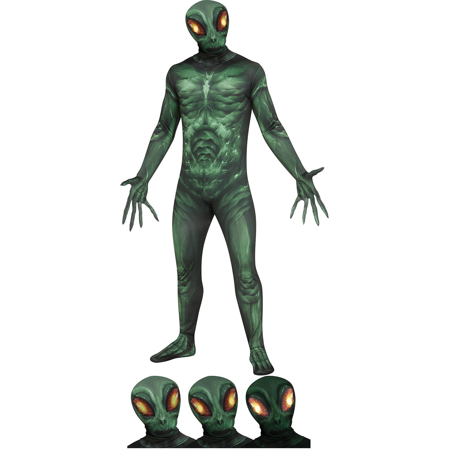 Mens Cosmic Alien Light Up Halloween Costume - Walmart.com