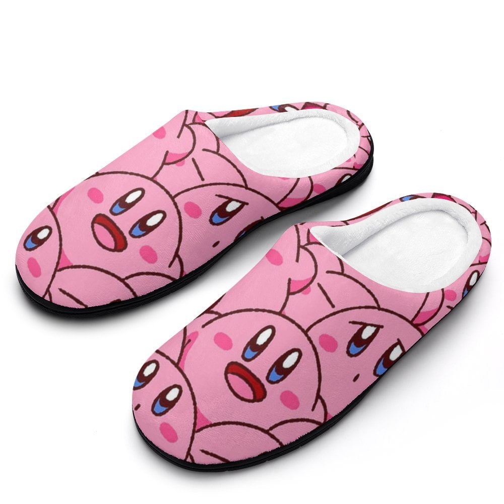 Mens Cozy Slippers Kirby Warm Soft Plush Slipper Slip-on House Shoes ...