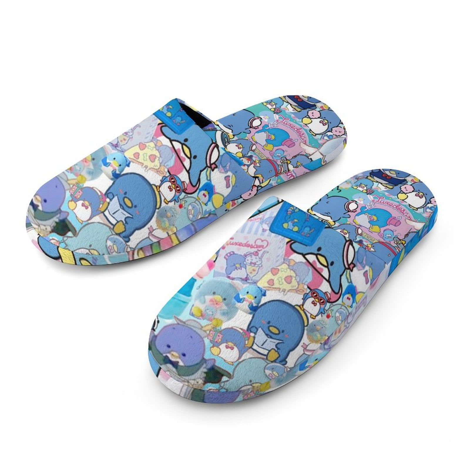 Mens Cozy Slippers Tuxedosam Warm Soft Plush Slipper Slip-on House ...