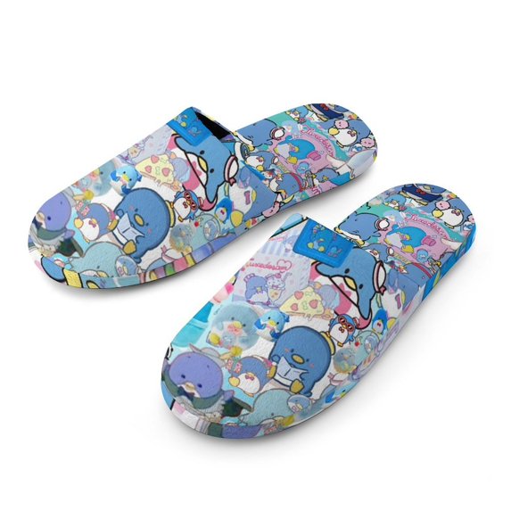 Mens Cozy Slippers Tuxedosam Warm Soft Plush Slipper Slip-on House ...